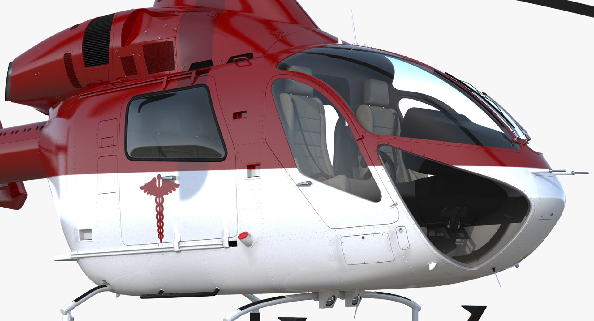 3D air ambulance helicopter md model - TurboSquid 1174079