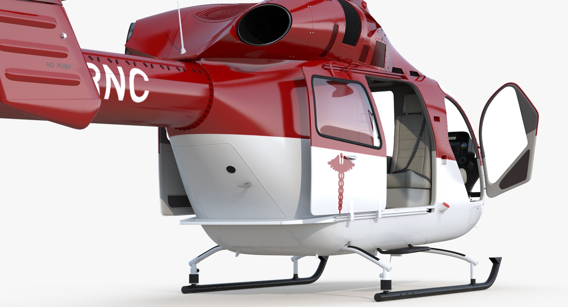 3D air ambulance helicopter md model - TurboSquid 1174079