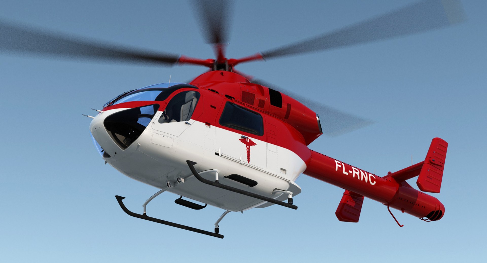 3D Air Ambulance Helicopter Md Model - TurboSquid 1174079