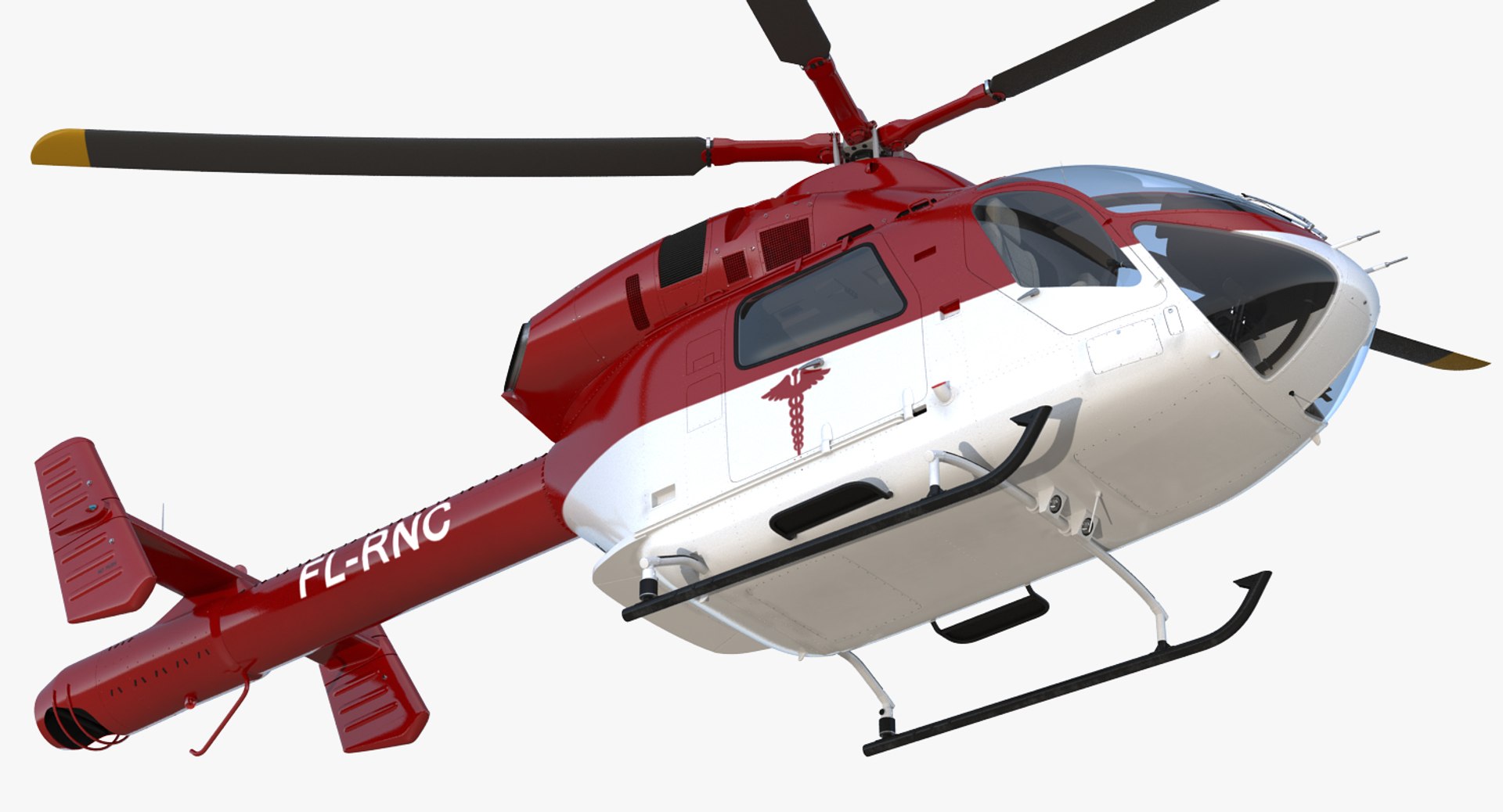 3D air ambulance helicopter md model - TurboSquid 1174079