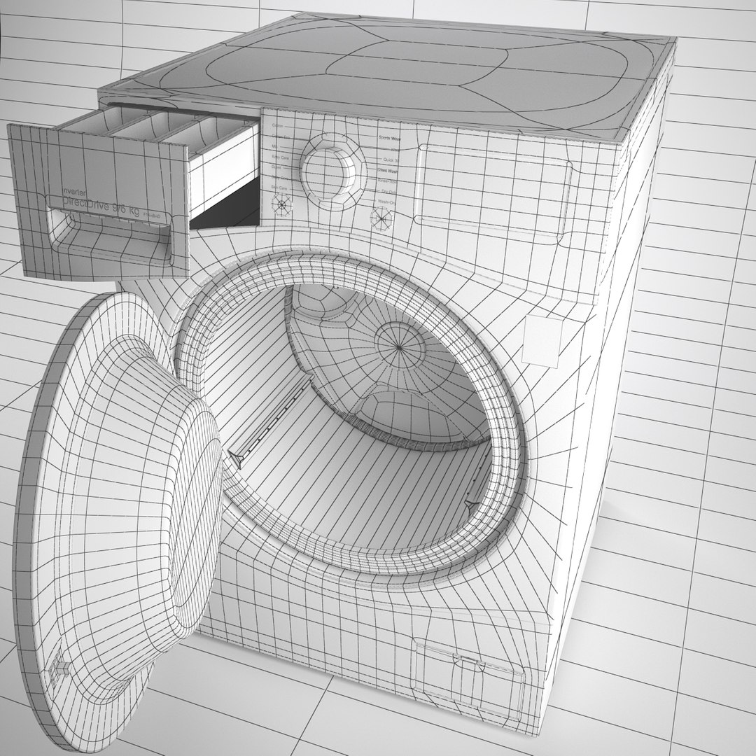 3ds Max Washing Machine