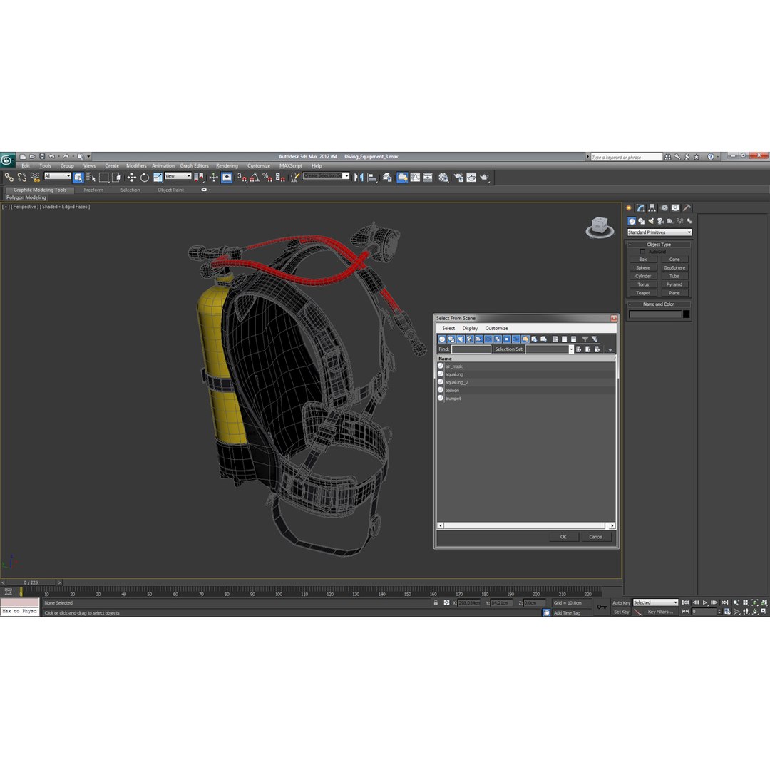 Diving Equipment 3 3d Model