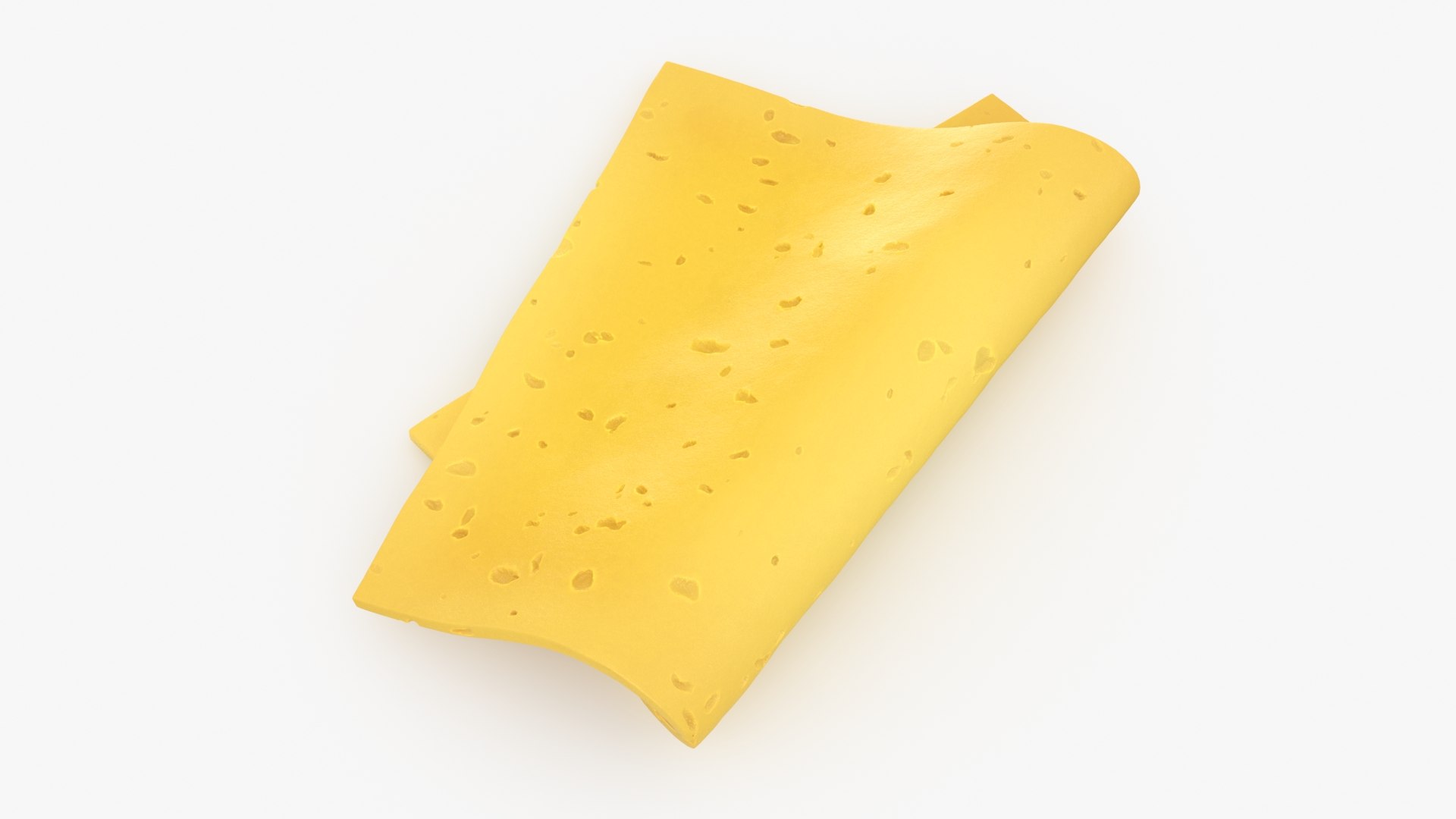 Folded Cheese 3D Model - TurboSquid 2335624