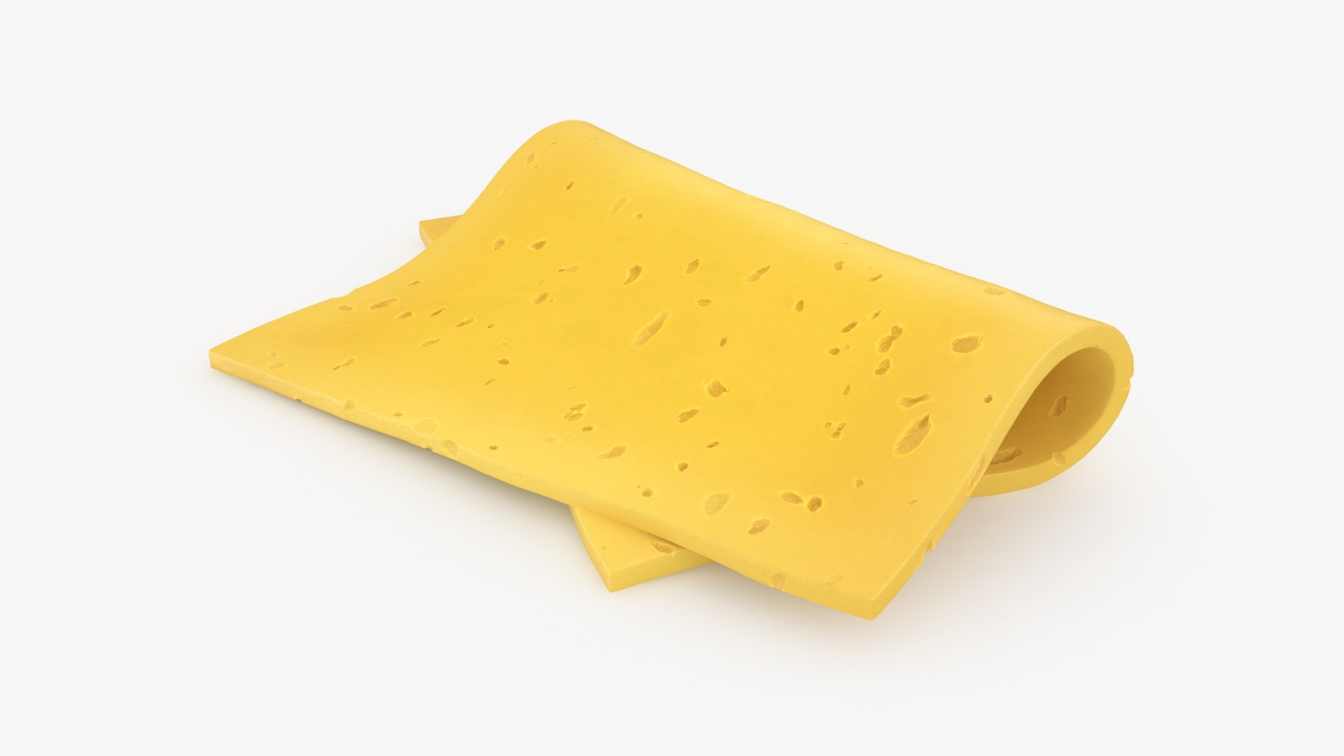 Folded Cheese 3D Model - TurboSquid 2335624