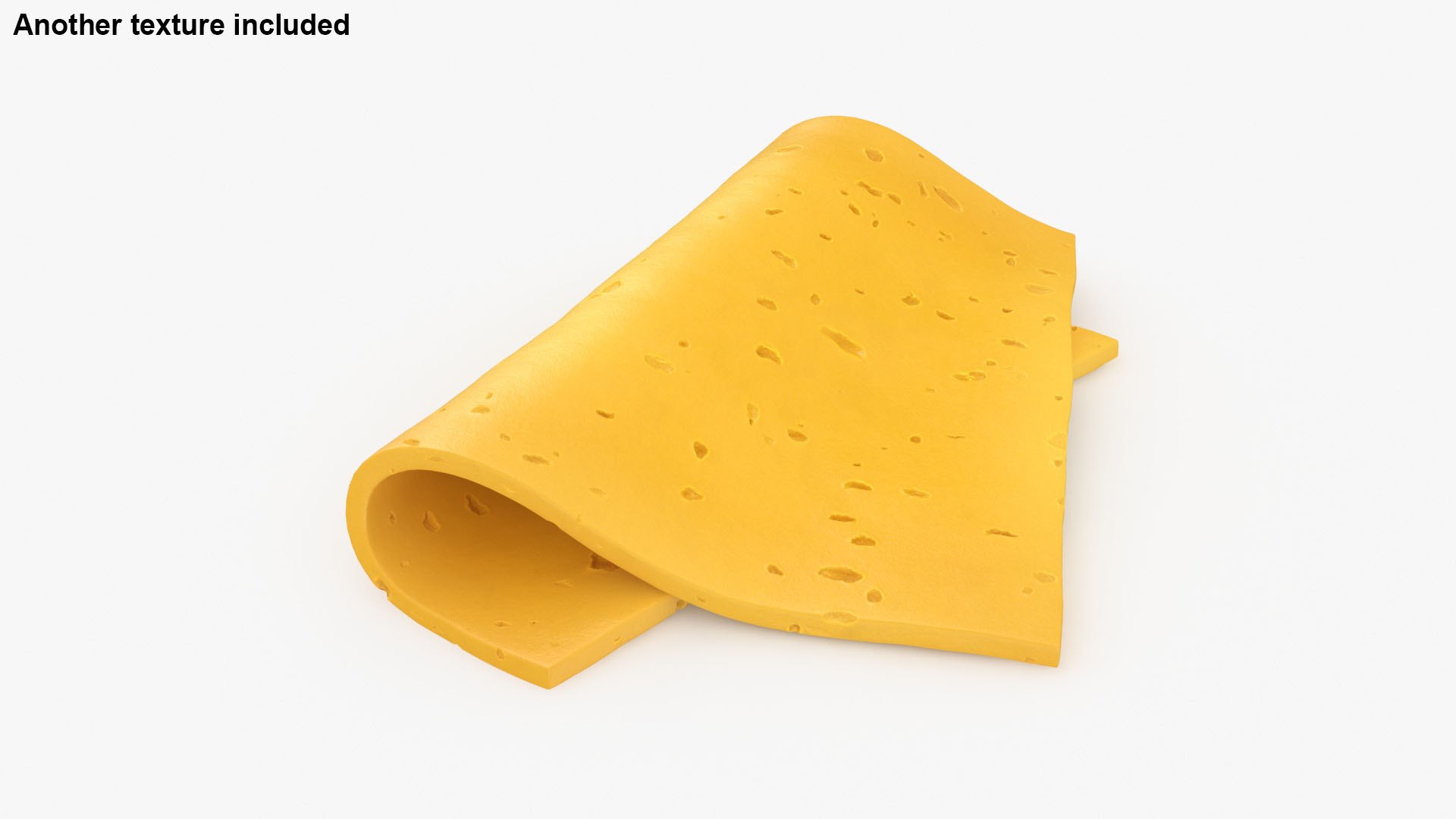 Folded Cheese 3D Model - TurboSquid 2335624