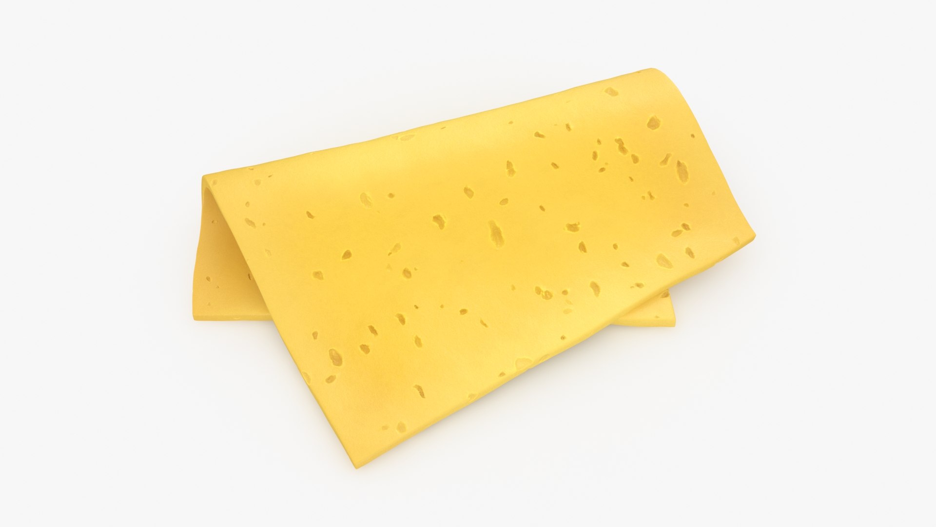Folded Cheese 3D Model - TurboSquid 2335624