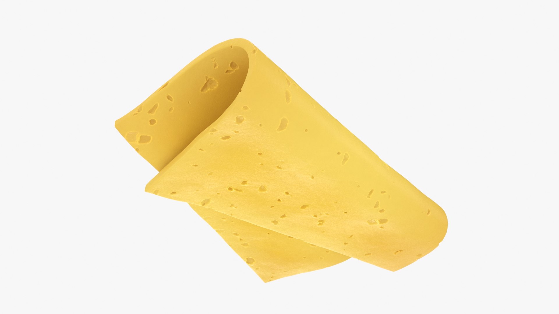 Folded Cheese 3D Model - TurboSquid 2335624