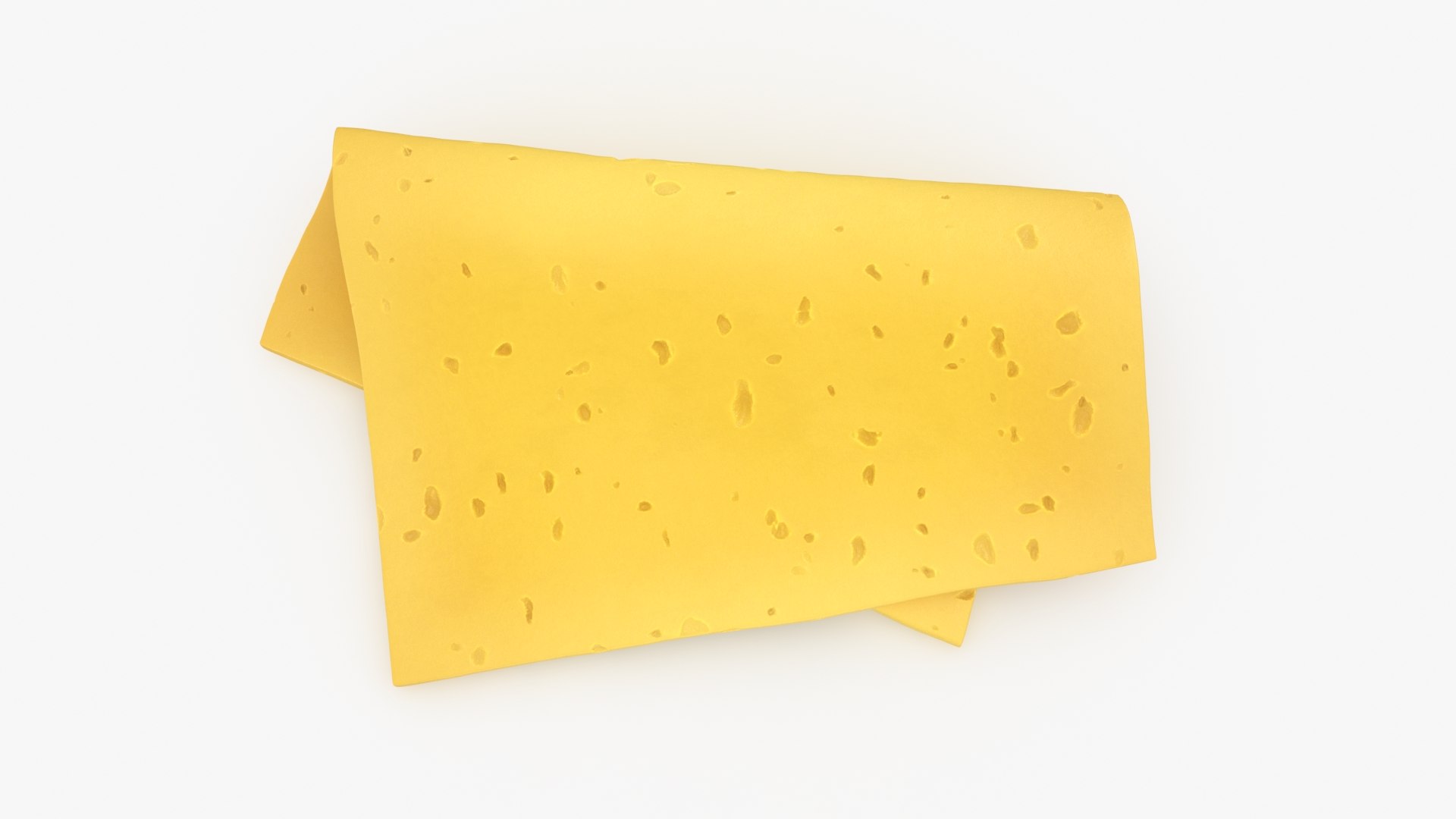 Folded Cheese 3D Model - TurboSquid 2335624