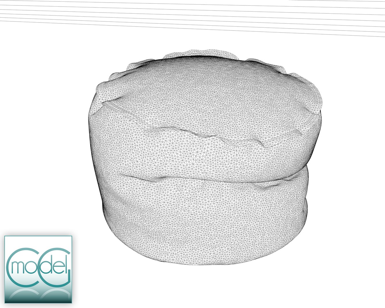 3d model pouf