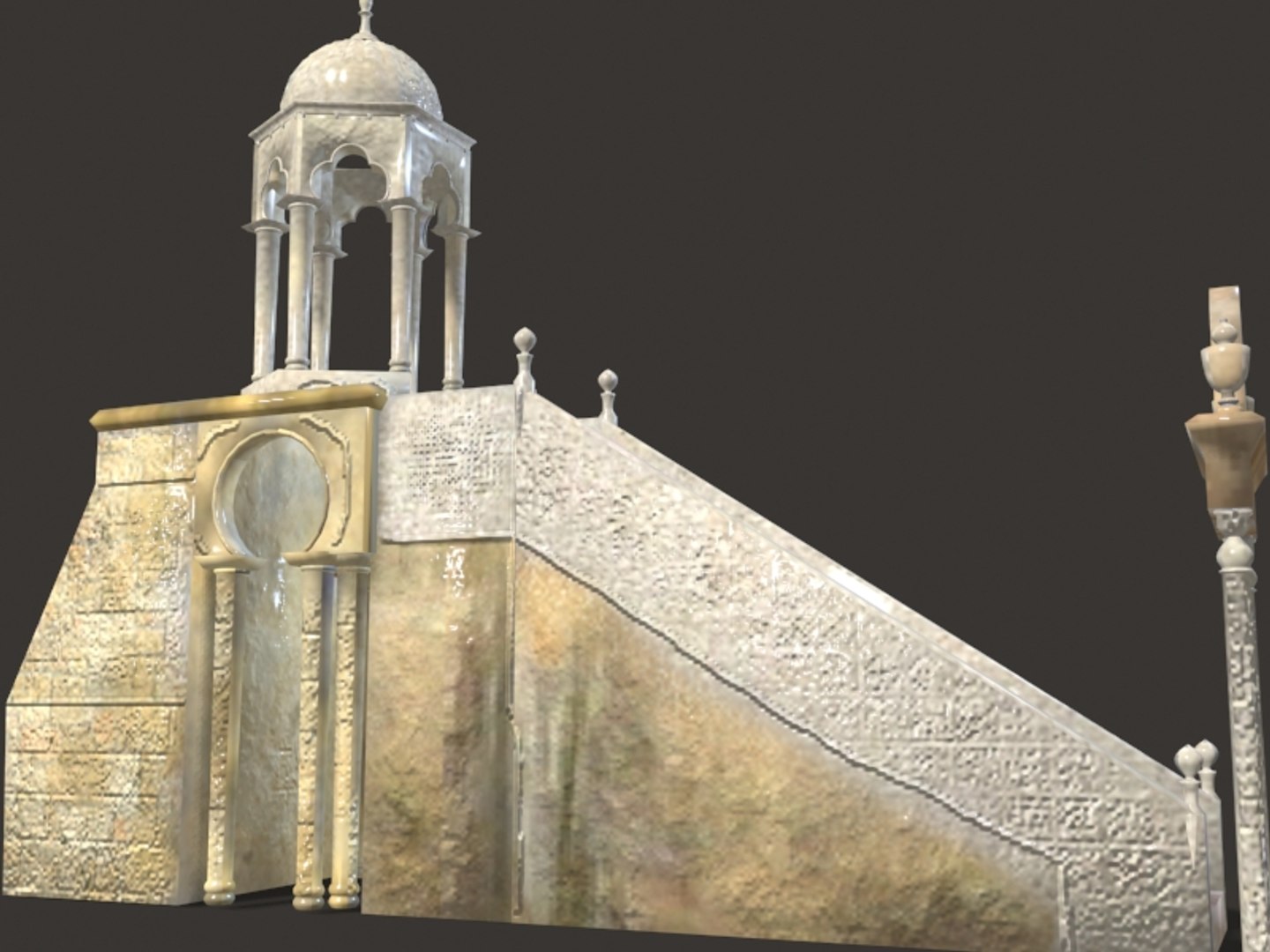 C4d Old Mosque Platform Rostrum