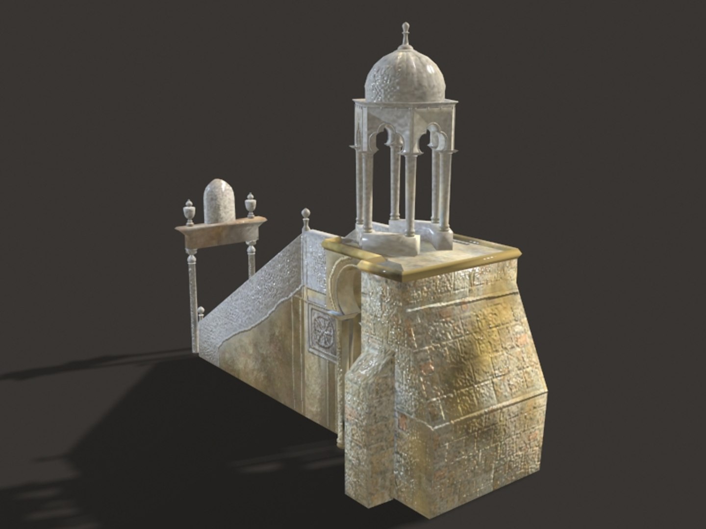 C4d Old Mosque Platform Rostrum