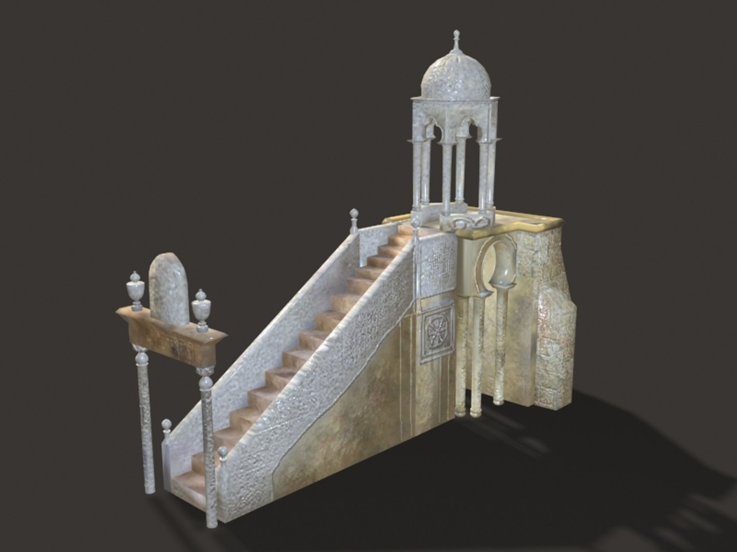 C4d Old Mosque Platform Rostrum
