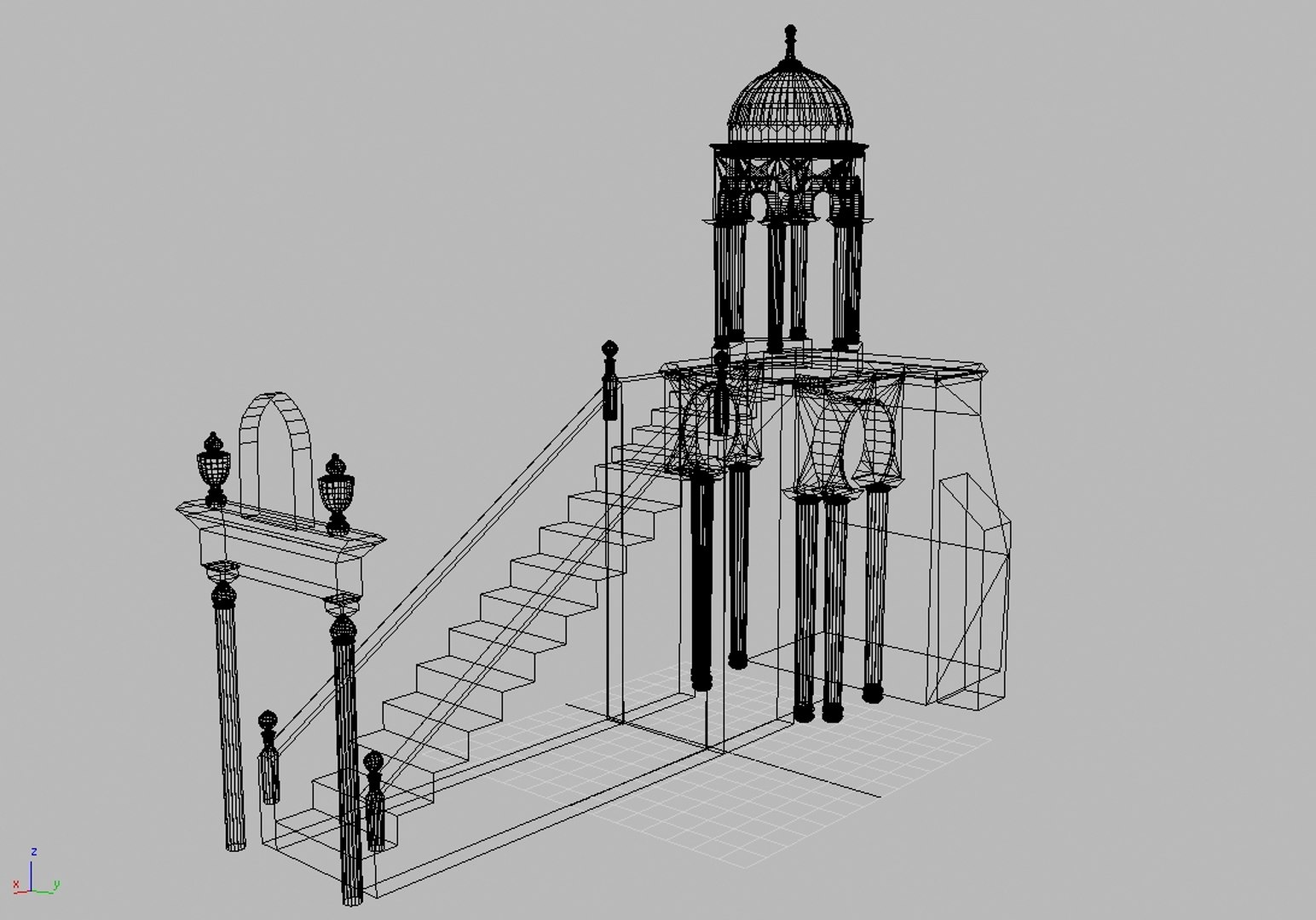 C4d Old Mosque Platform Rostrum