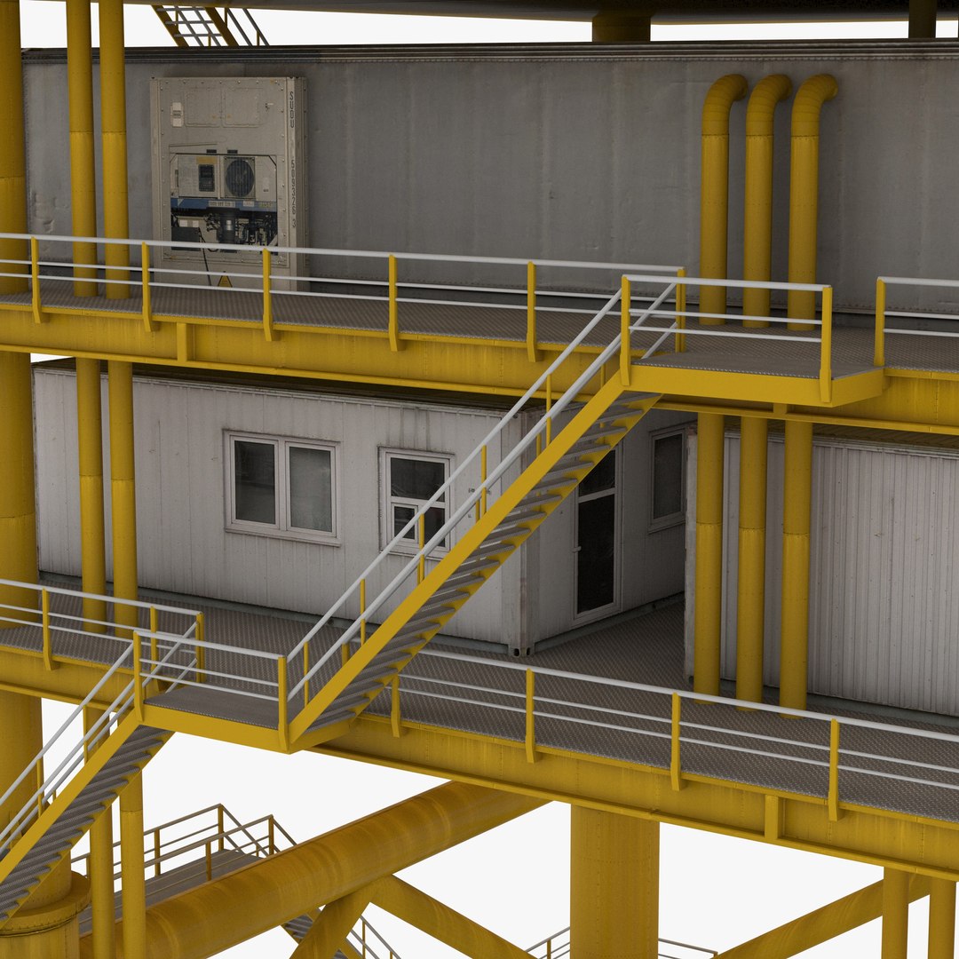 Offshore Wind Farm Jacket And Substation 3D Model - TurboSquid 2173054
