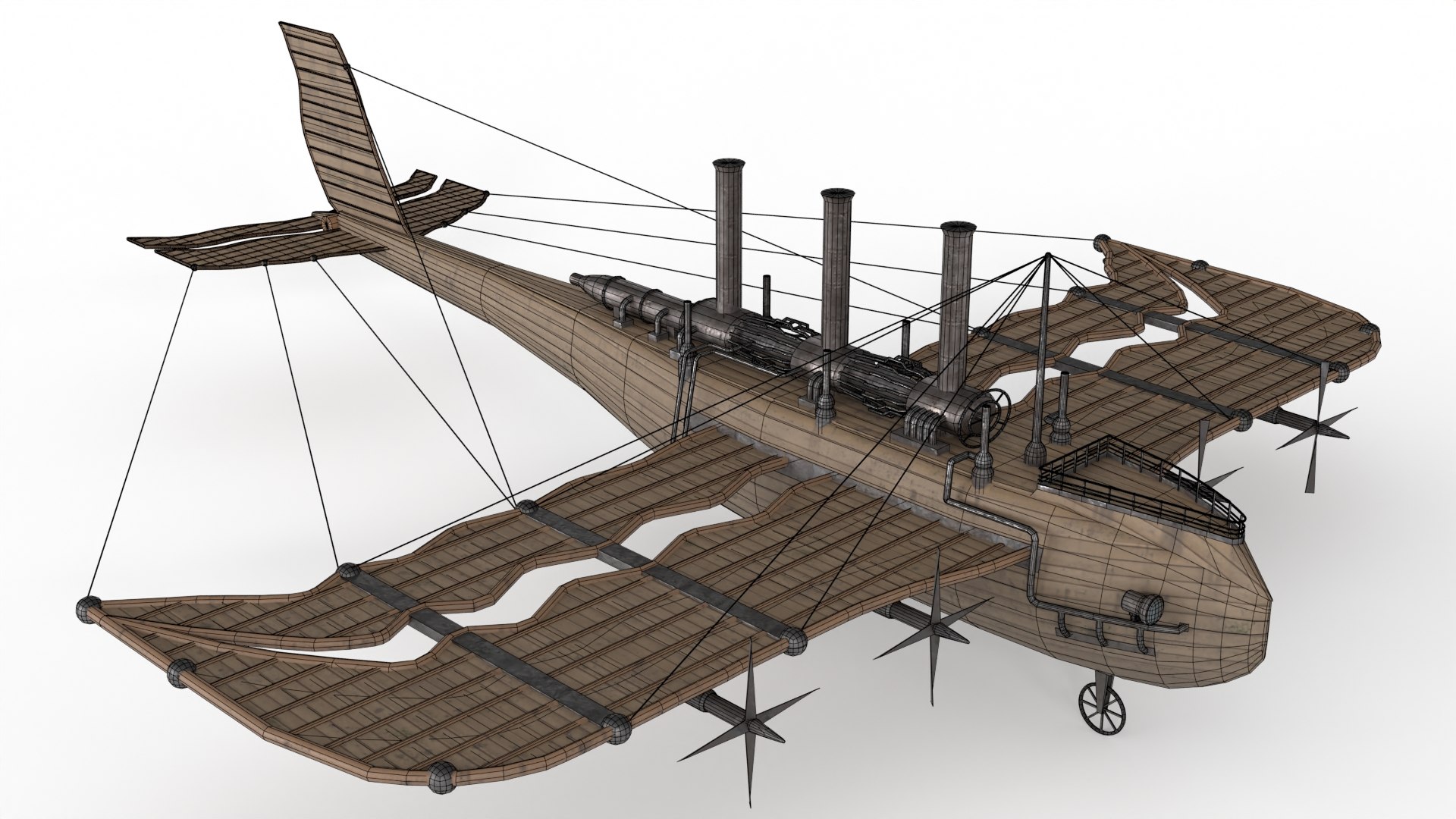 Flying Ship 3D Model - TurboSquid 1601890