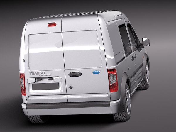transit connect van 2012 3d c4d