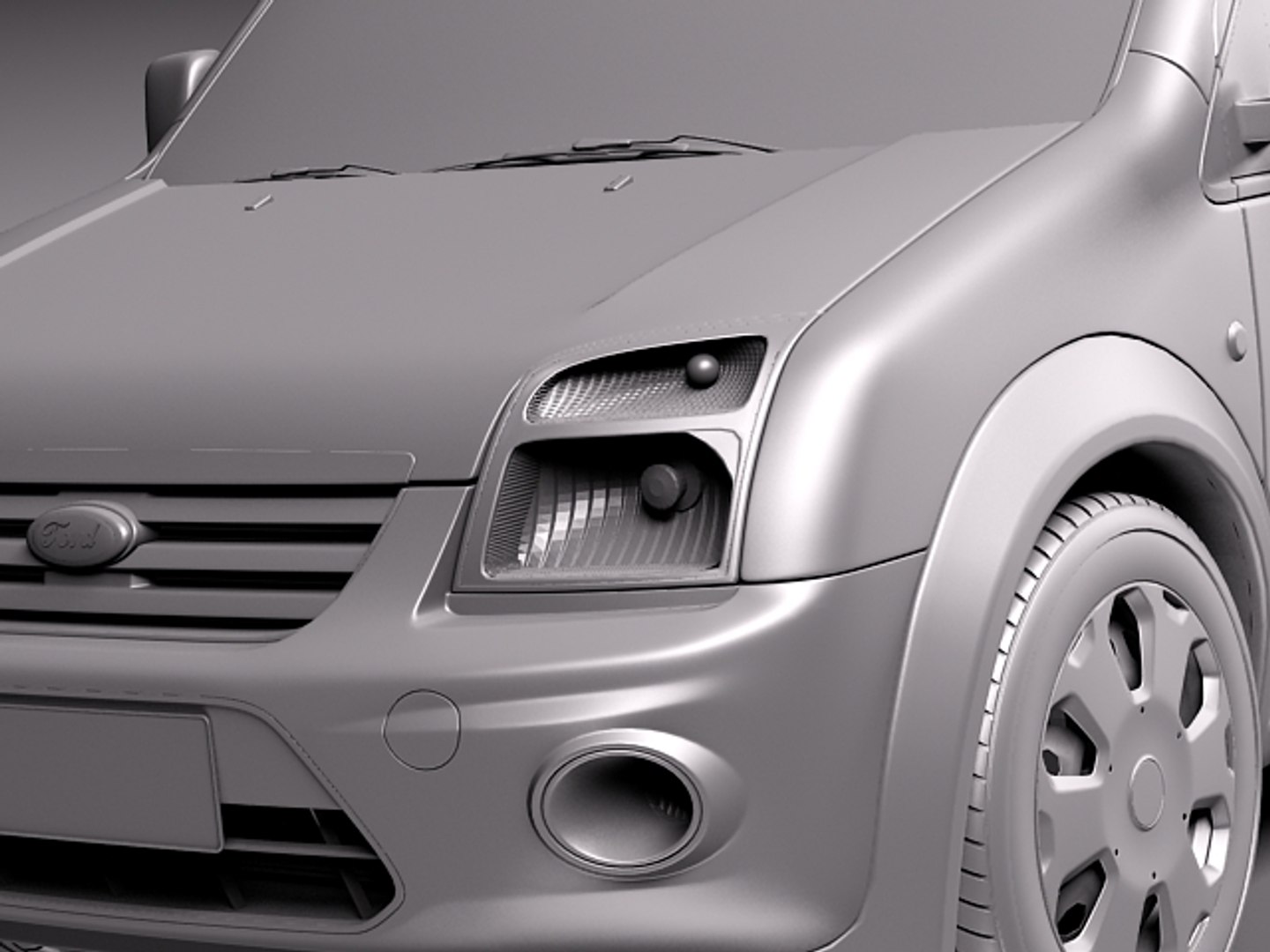 Transit Connect Van 2012 3d C4d