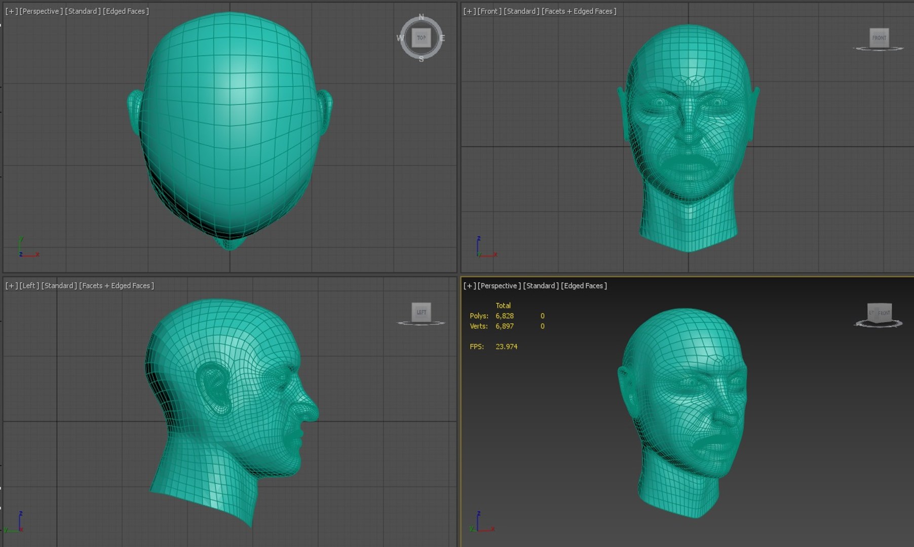 Face 1 3D Model - TurboSquid 1856634