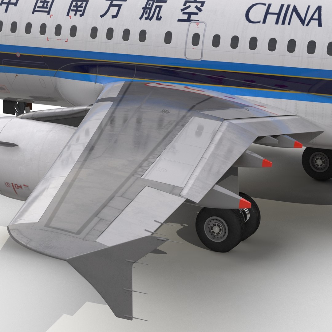 airbus a318 china southern 3d model