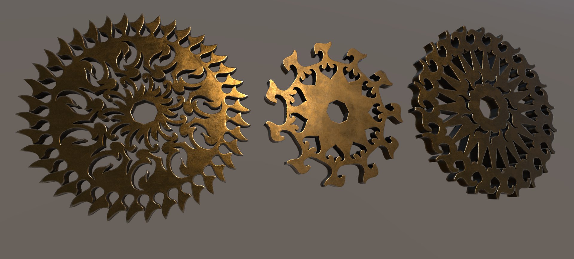 Steampunk Gear Pack 3D Model - TurboSquid 1229937