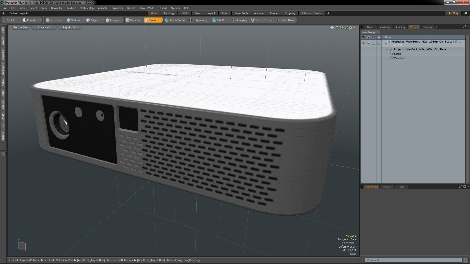 Projector ViewSonic M2e 1080p On State 3D - TurboSquid 2148896