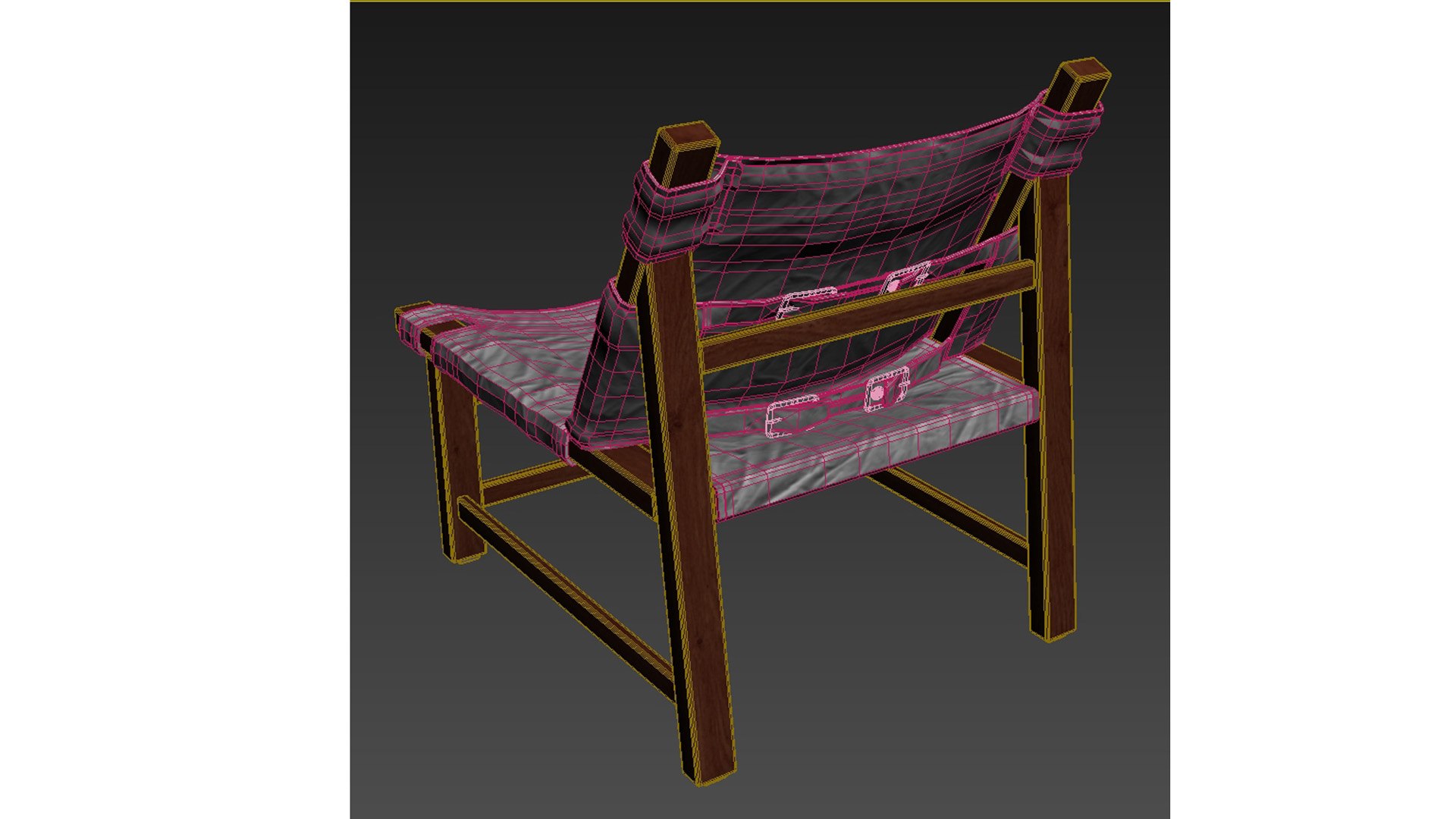 Primitive collections Winchester leather chair 3D model - TurboSquid ...