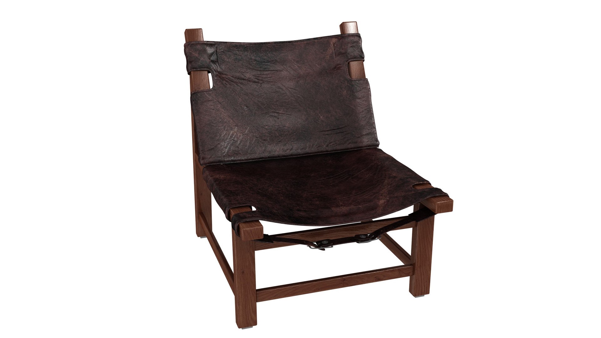 Primitive collections Winchester leather chair 3D model - TurboSquid ...