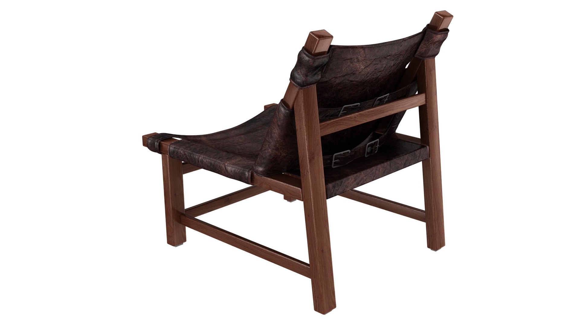 Primitive collections Winchester leather chair 3D model - TurboSquid ...