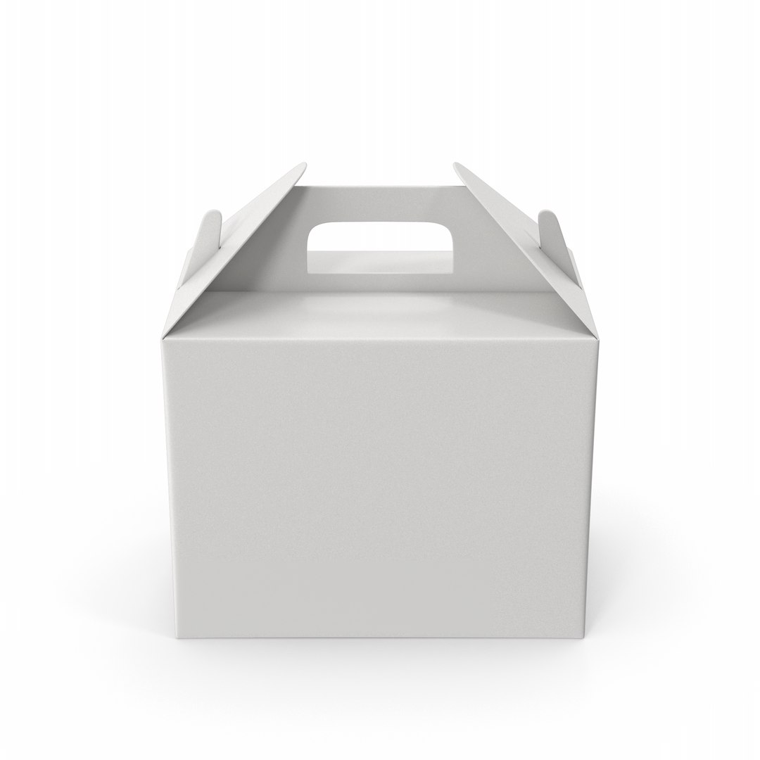 Box With Handle 3D - TurboSquid 1988455