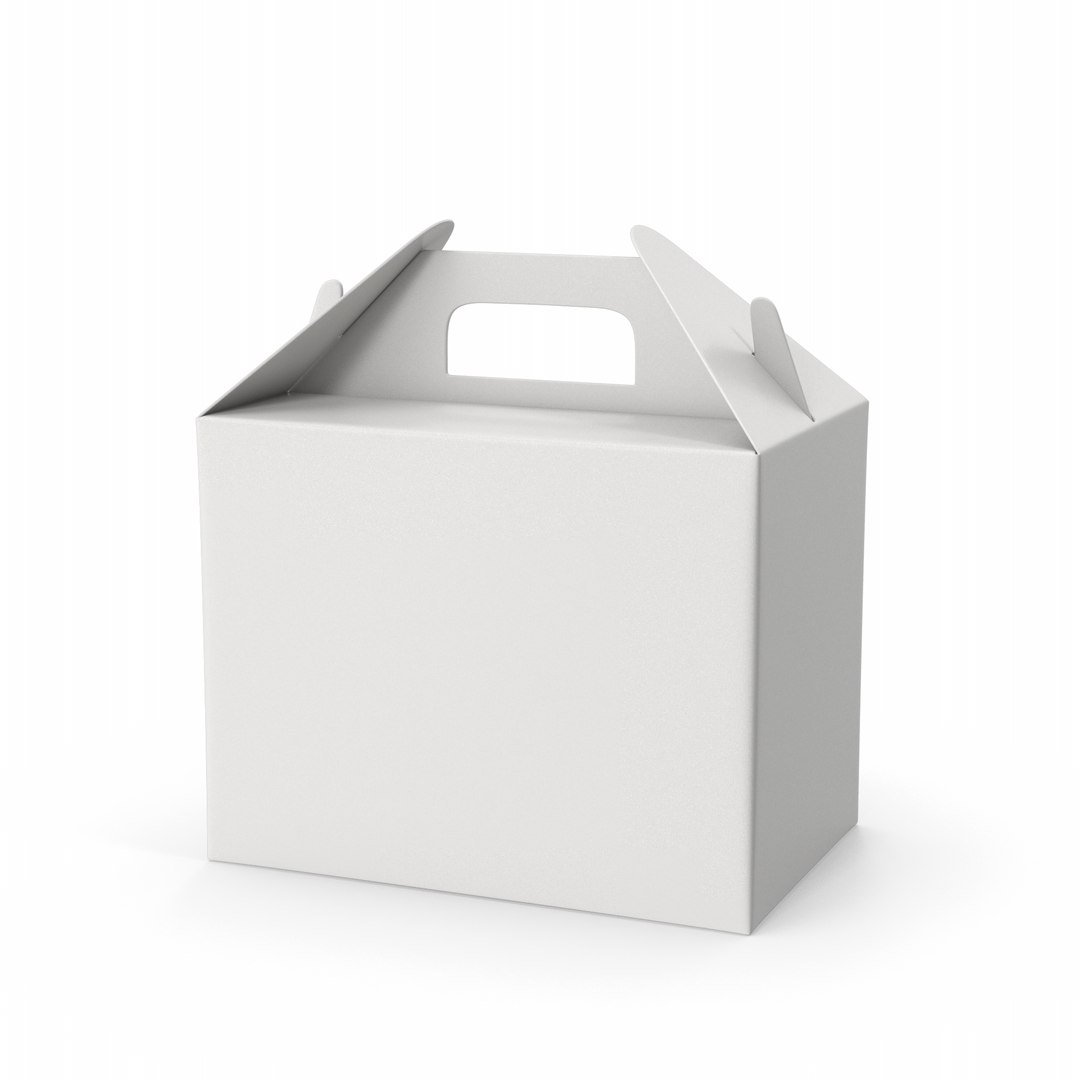 Box With Handle 3D - TurboSquid 1988455
