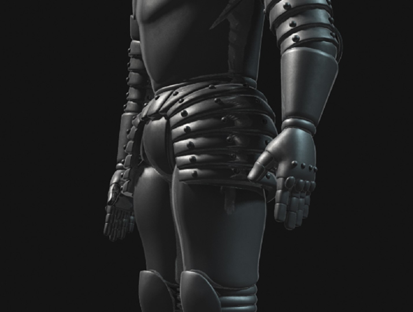 3d Knight Armor Model