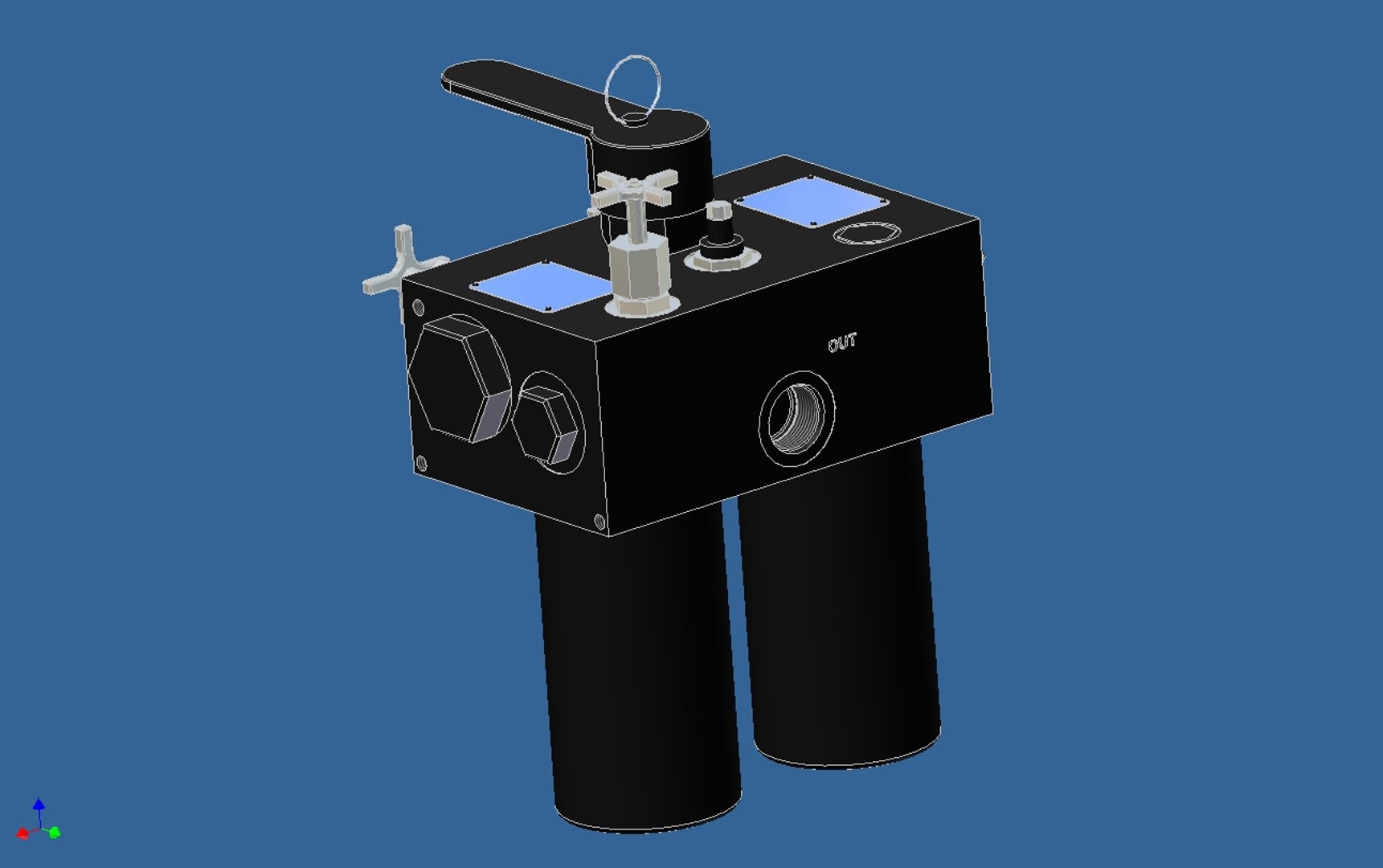 Duplex Filter - 3d Model