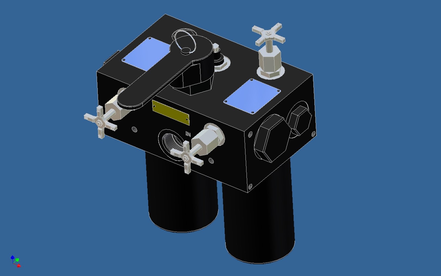 Duplex Filter - 3d Model