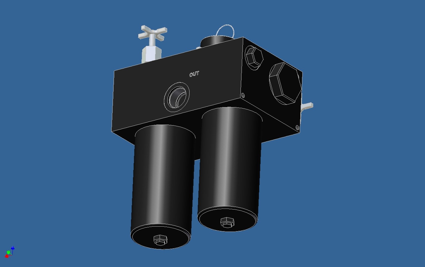 Duplex Filter - 3d Model