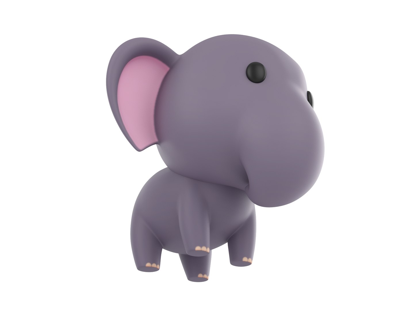 Elephant Character 3D Model - TurboSquid 1663173
