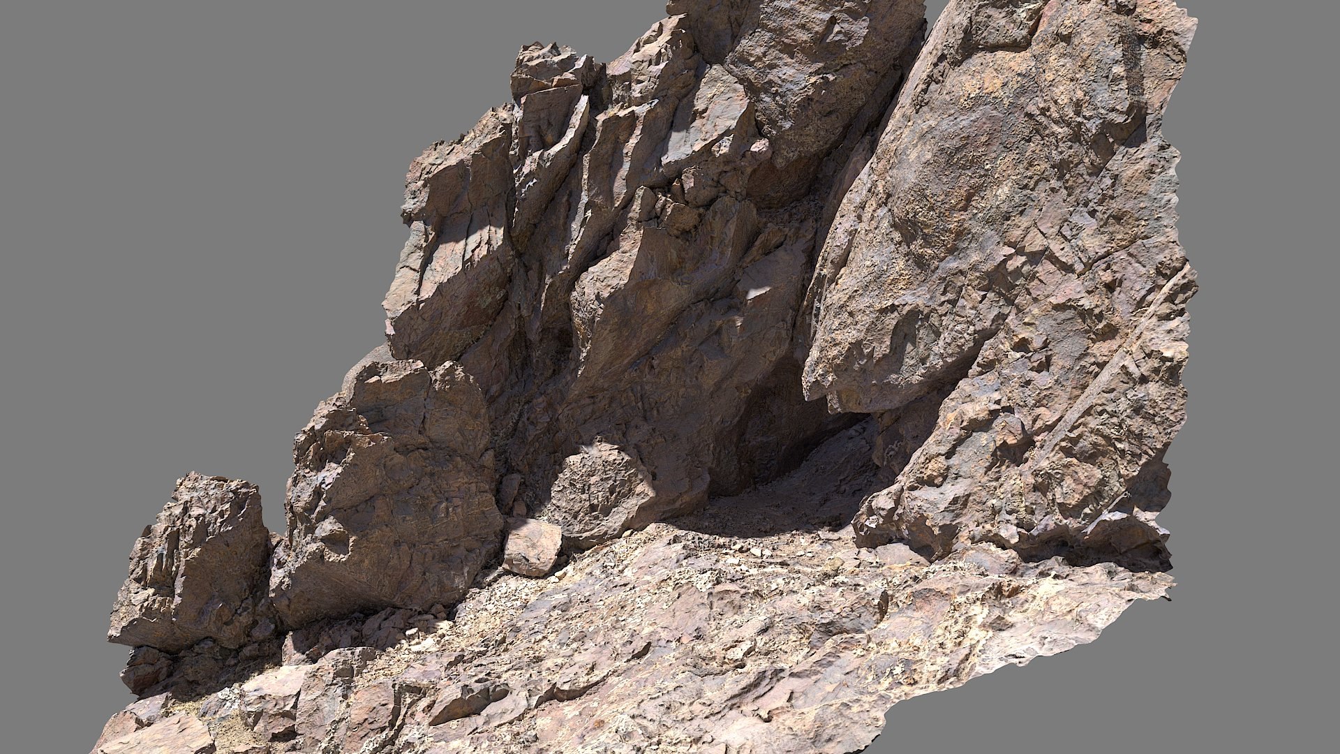 3D 3D Cliff Wall 9 Scanned Model - TurboSquid 2091366