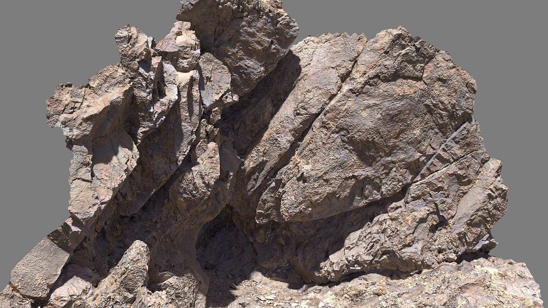 3D 3D Cliff Wall 9 Scanned Model - TurboSquid 2091366