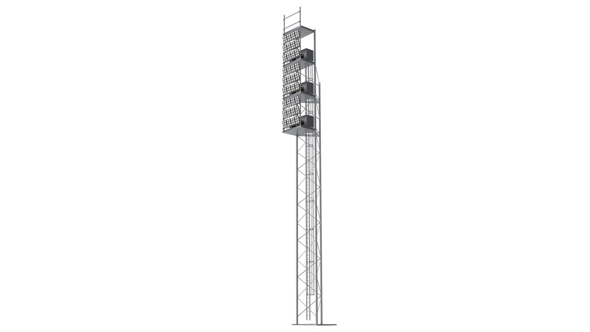 Stadium Lighting Pole 3D Model - TurboSquid 2227046