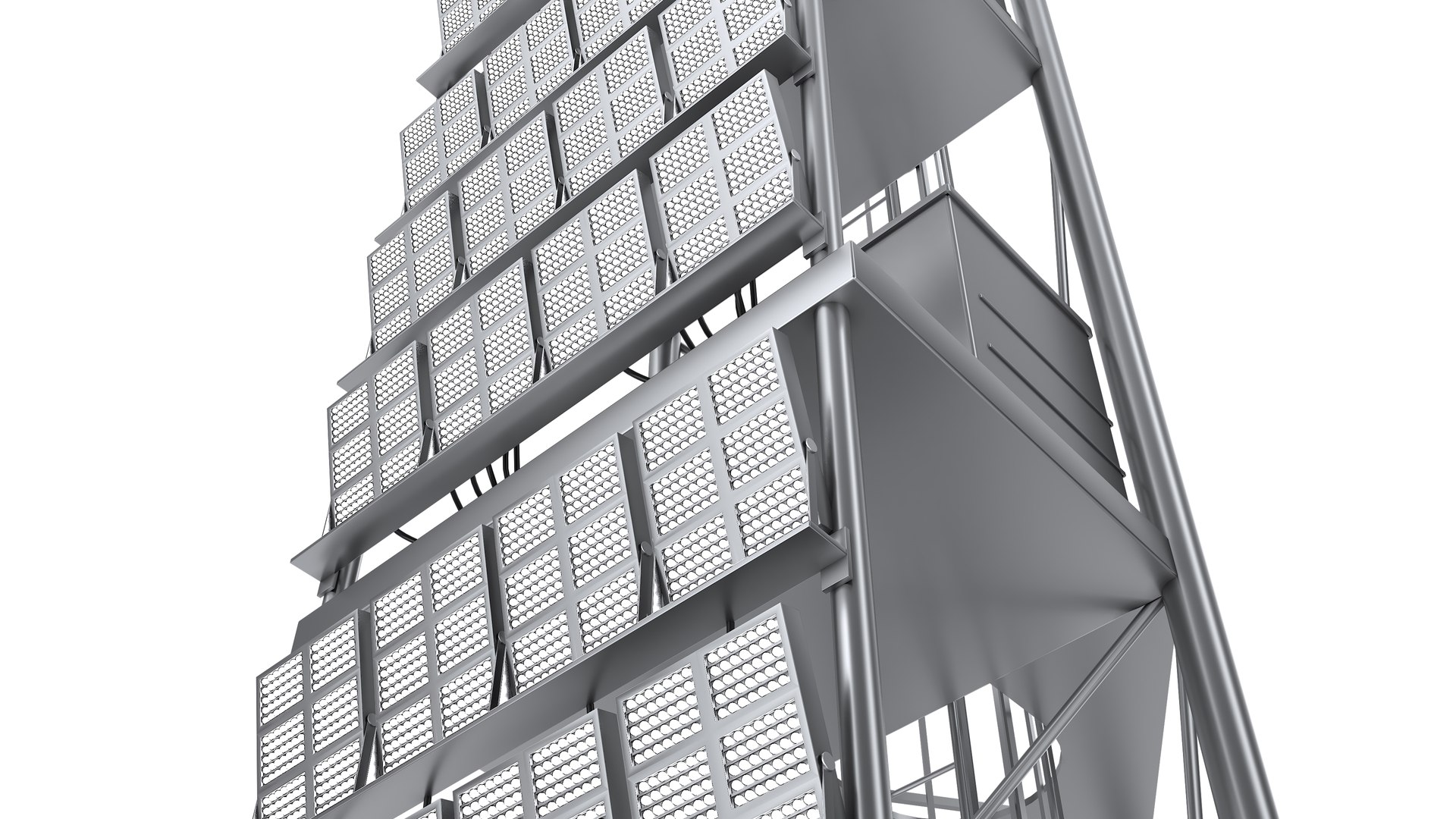 Stadium Lighting Pole 3D Model - TurboSquid 2227046