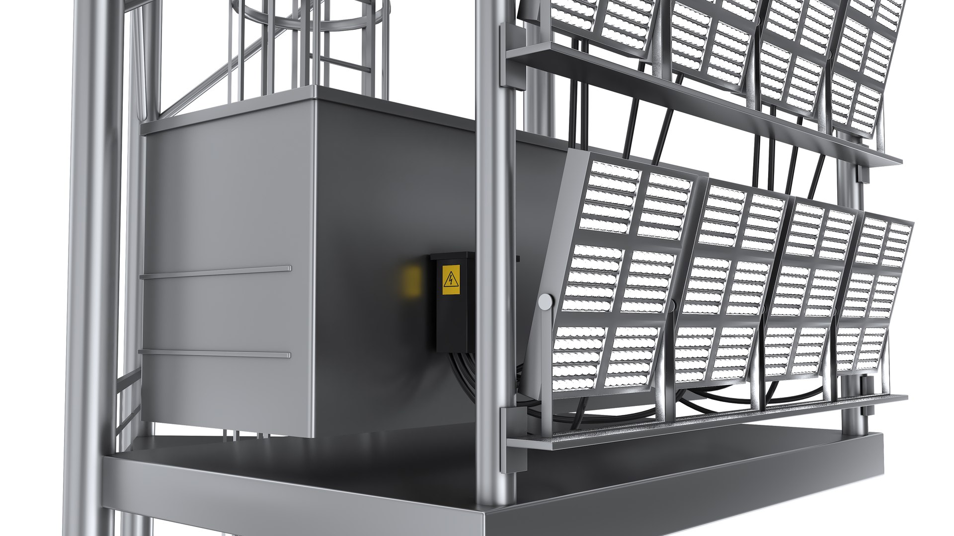 Stadium Lighting Pole 3D Model - TurboSquid 2227046