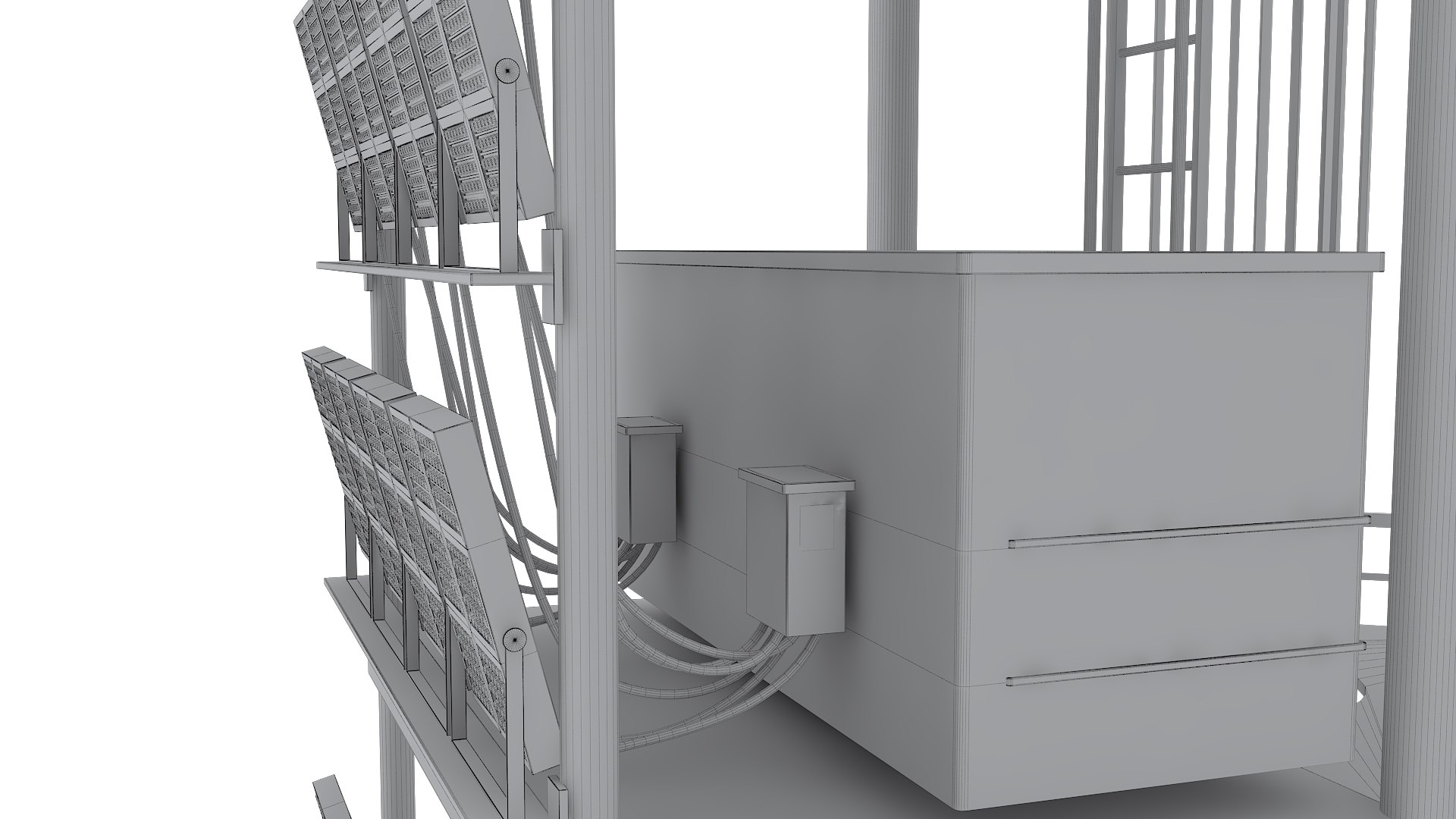 Stadium Lighting Pole 3D Model - TurboSquid 2227046