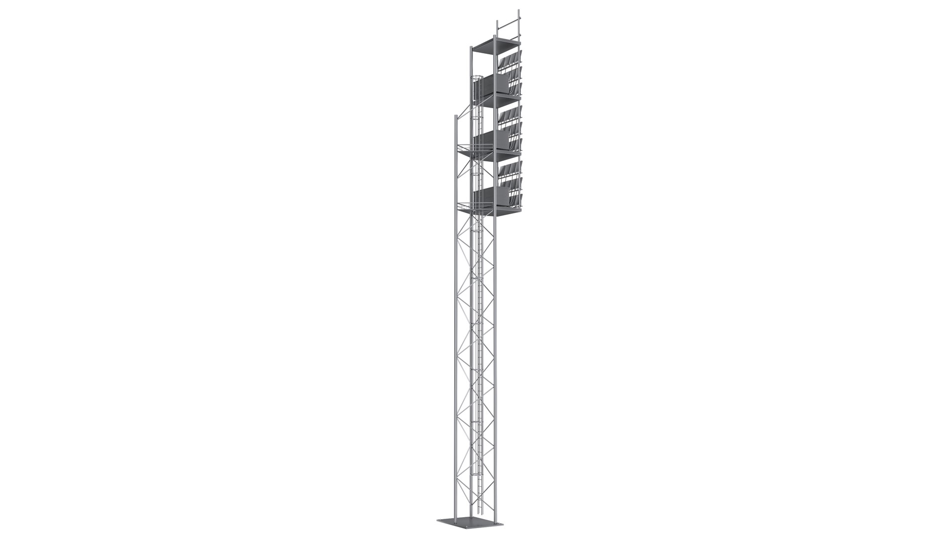 Stadium Lighting Pole 3D Model - TurboSquid 2227046