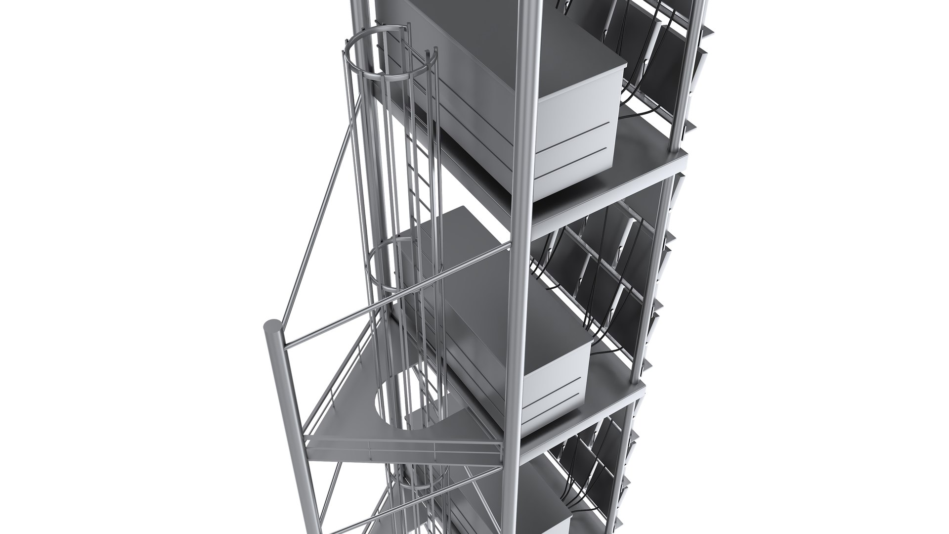 Stadium Lighting Pole 3D Model - TurboSquid 2227046