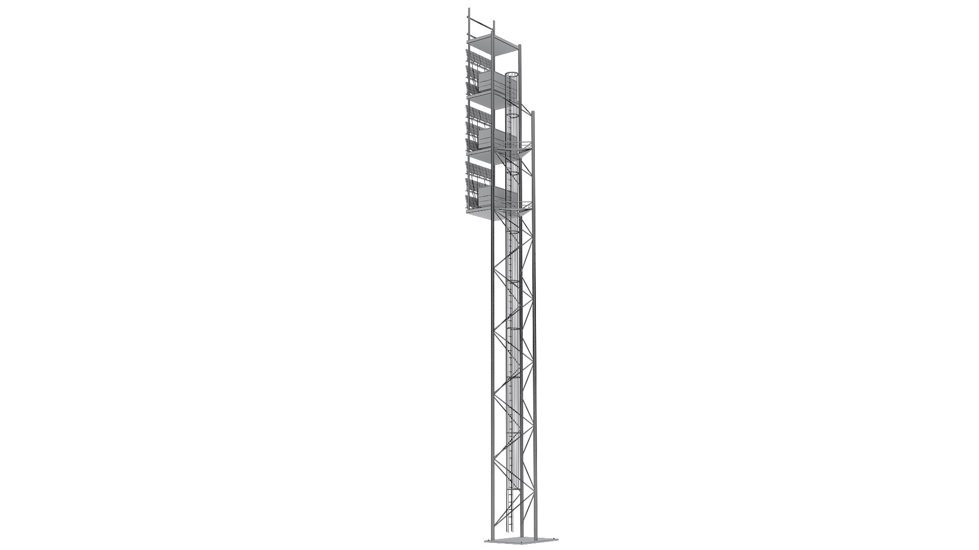 Stadium Lighting Pole 3D Model - TurboSquid 2227046