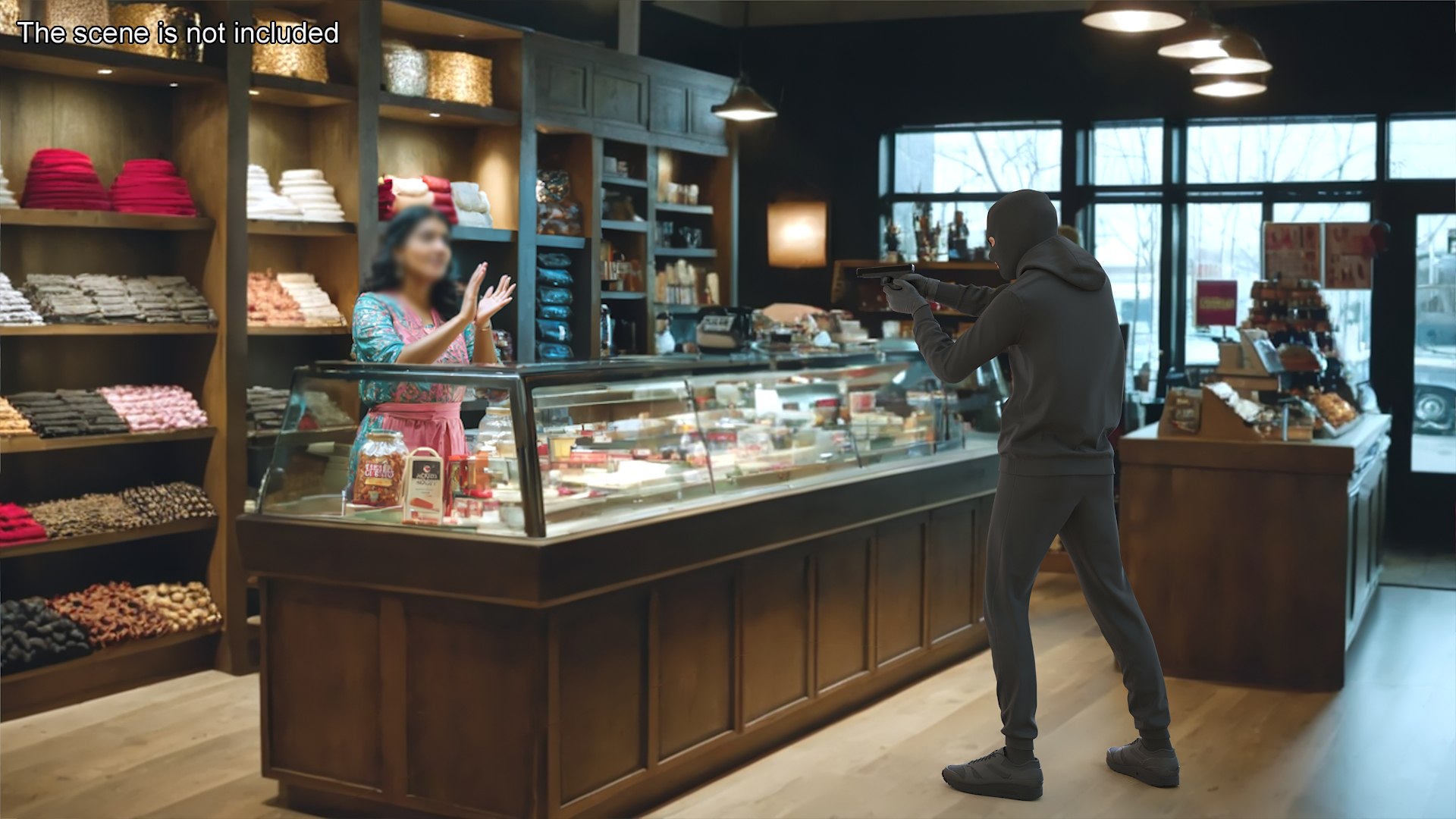 3D Armed Robber Character Aiming Pose Model - TurboSquid 2328323