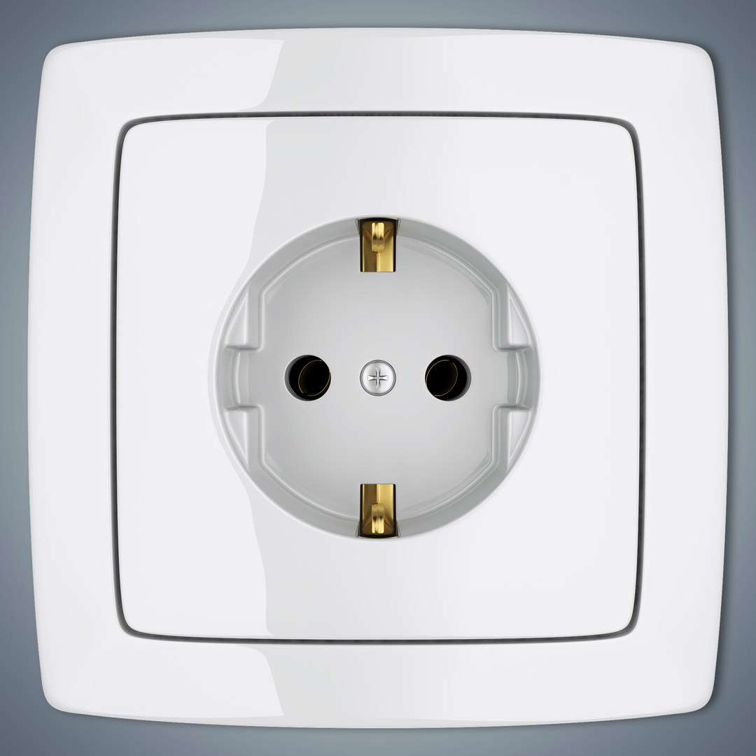 3d Power Socket Model