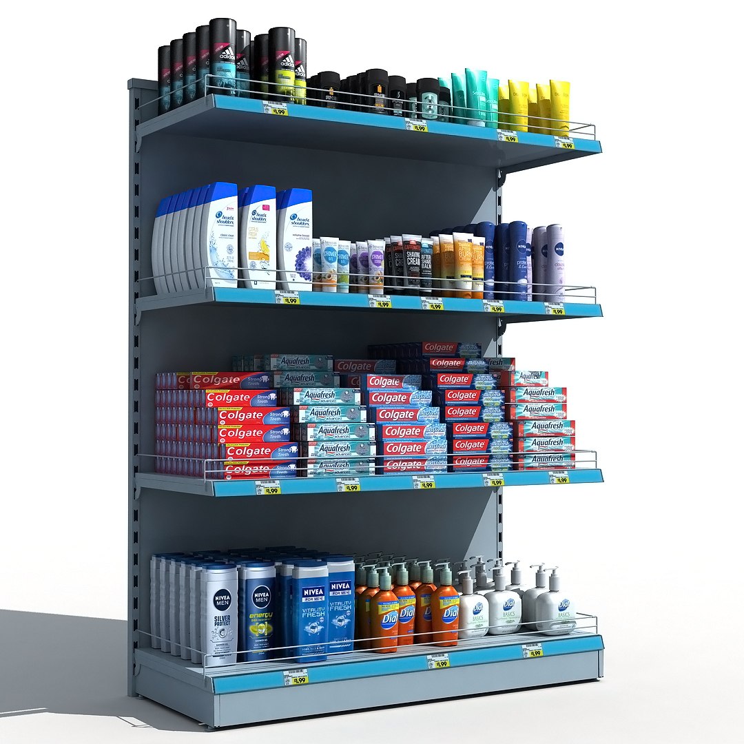 Supermarket Personal Hygiene 3D Model - TurboSquid 1460022