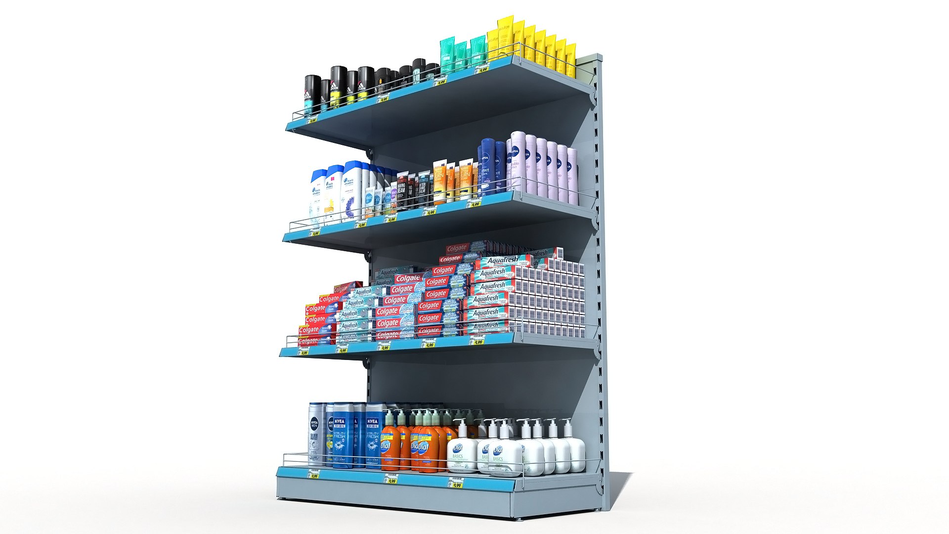 Supermarket Personal Hygiene 3D Model - TurboSquid 1460022