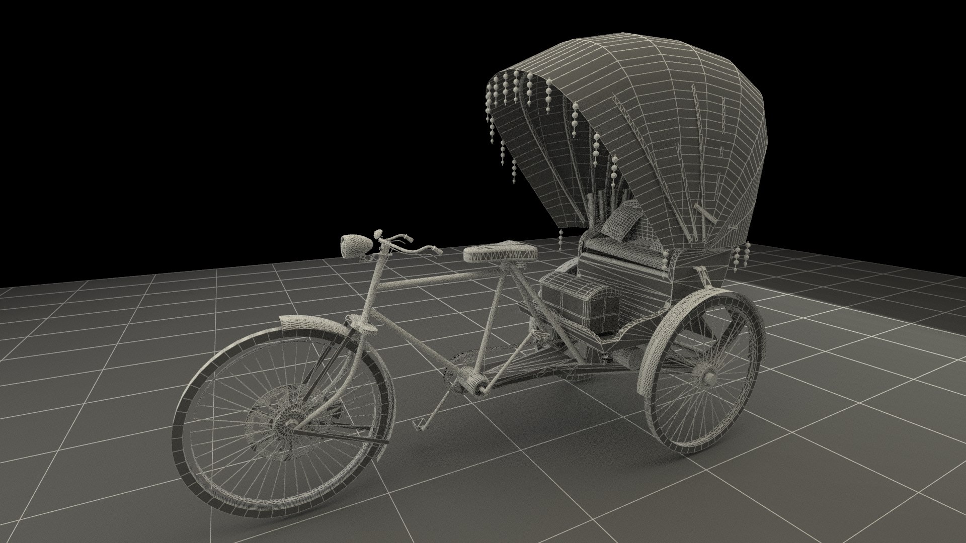 Chinese Rickshaw 3D Model - TurboSquid 2187051