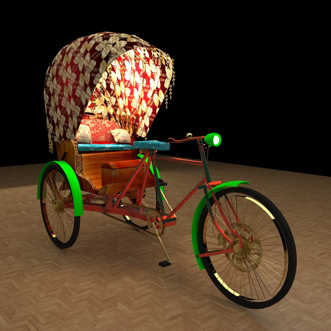Chinese Rickshaw 3D Model - TurboSquid 2187051